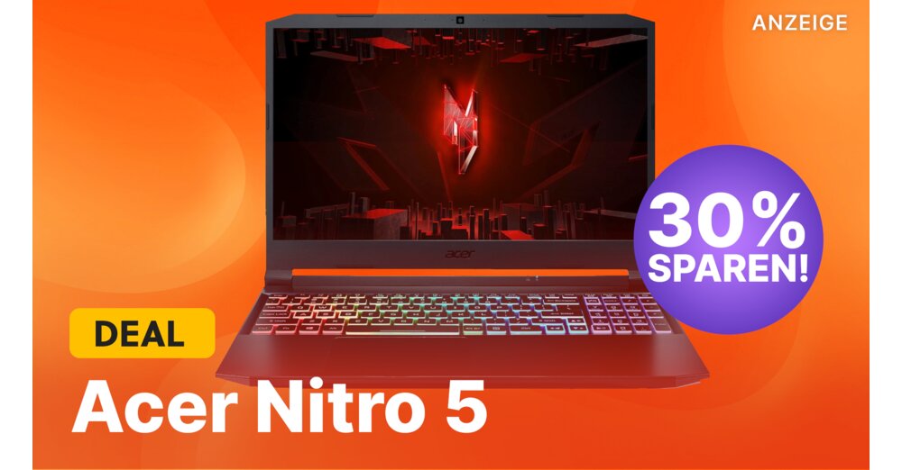 Mit dem Acer Nitro 5 zockt ihr auch unterwegs anspruchsvolle Spiele!
