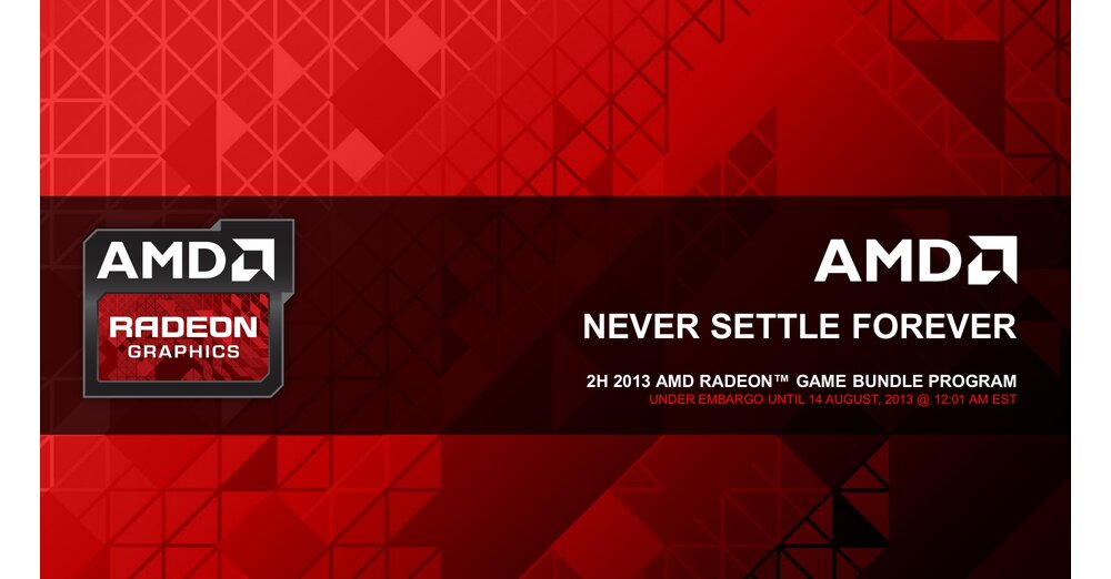 AMD Never Settle Forever - Hersteller-Präsentation