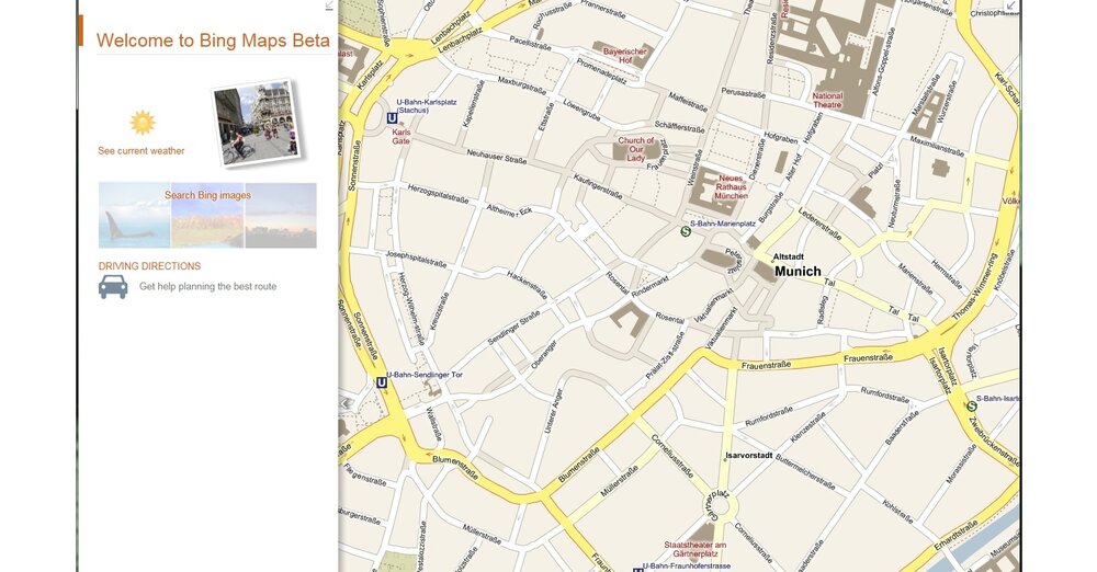 Microsoft - Bing Maps Beta vorgestellt