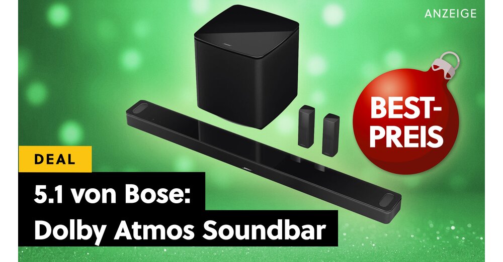 Nagelneue Dolby Atmos Soundbar von Bose für echten 5.1 Surround-Sound ...