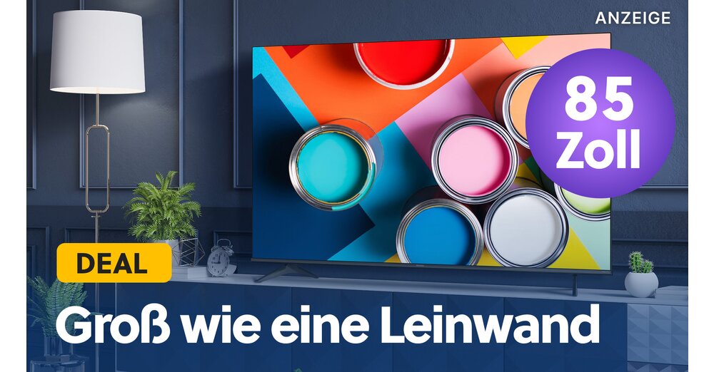 Kleiner Preis, riesiger Fernseher: Dieser 85 Zoll 4K Smart-TV mit Dolby ...