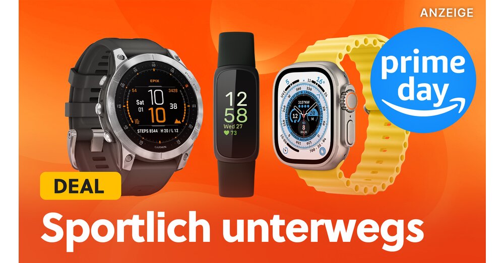 Fitness-Tracker und Smartwatches jetzt günstiger - Prime Day Angebote zur Apple Watch, Garmin ...