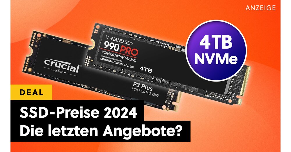 Warum schnelle SSDs 2024 deutlich teurer werden und wo es jetzt noch letzte günstige SSDs mit 1 ...