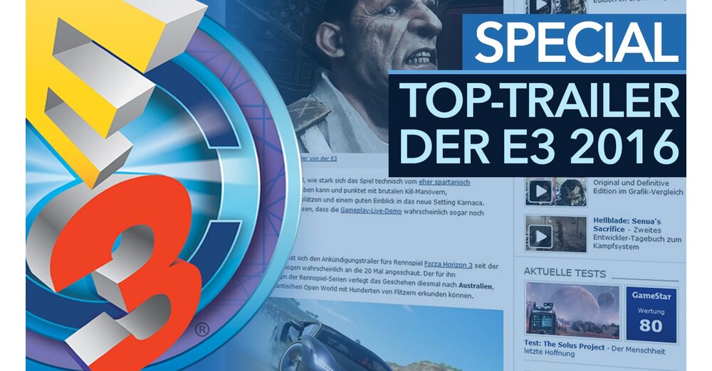 E3 2016 - Die besten Trailer der Messe