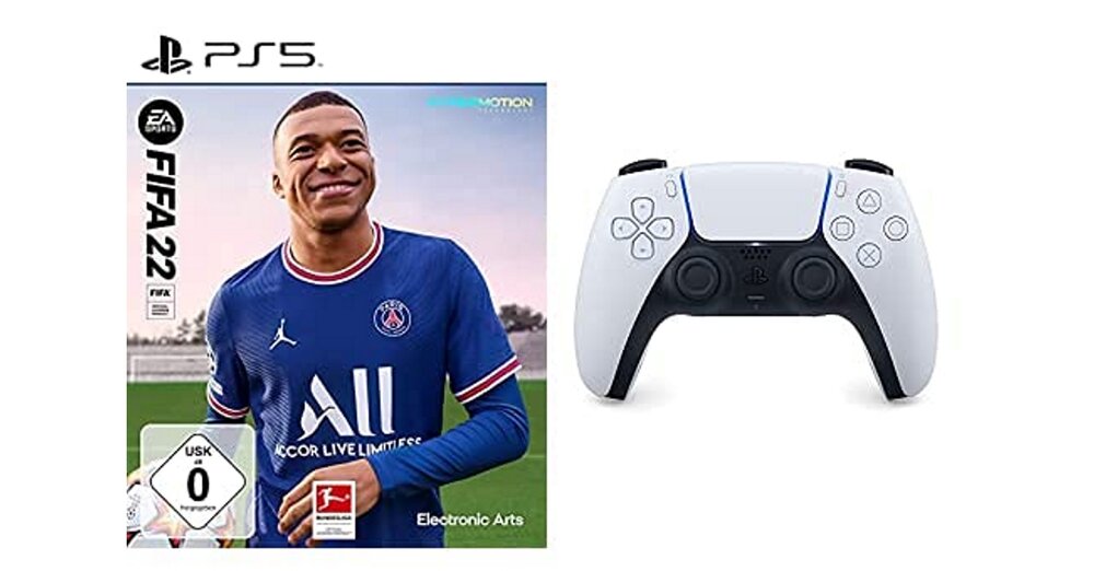 Nur für kurze Zeit: FIFA 22 im Bundle mit PS5-Controller bereits ab 89 ...