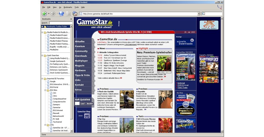 Mozilla Firebird 0.6.1 ist da