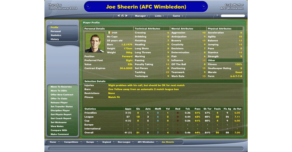 Football Manager 2005 - Probepartie gefällig?