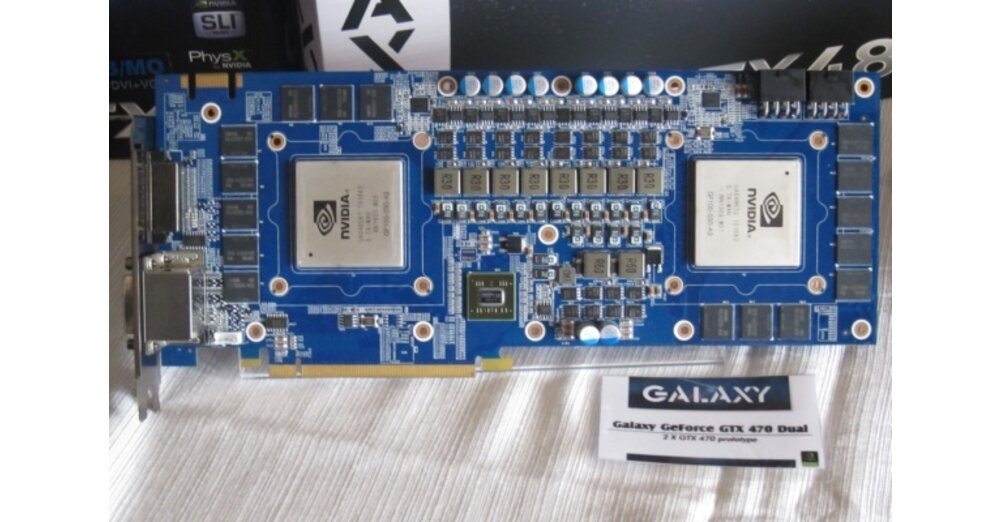 Dual-Geforce GTX 470 - Galaxy zeigt Prototyp