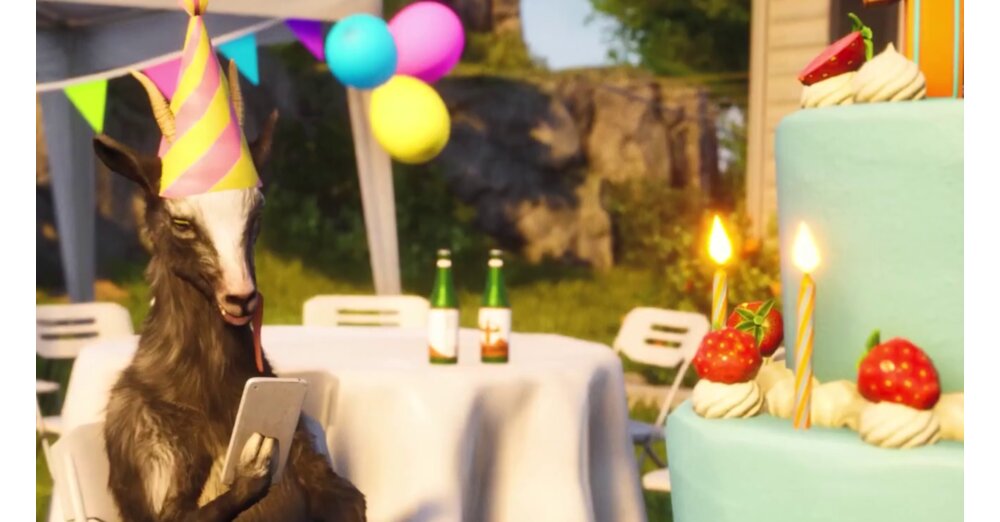 Goat Simulator wird zehn Jahre alt und feiert im Trailer eine sehr ...