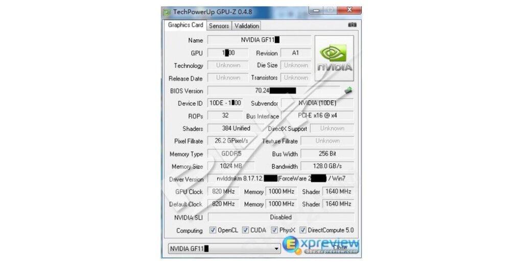 Nvidia Geforce GTX 560 - GPU-Z-Screenshot verrät Details