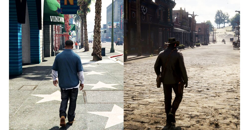 GTA 5 vs. Red Dead Redemption 2 - RDR 2 und GTA V im Grafikvergleich