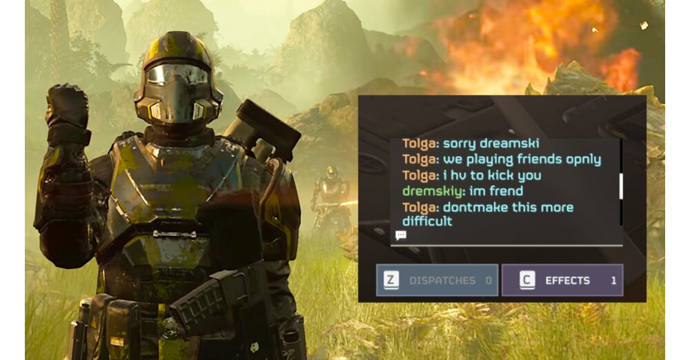 »I am friend« - Spieler wird in Helldivers 2 gekickt, erntet aber dafür ...