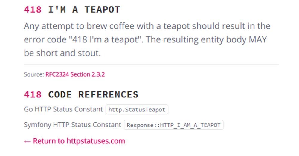 »Ich bin eine Teekanne« - HTTP-Fehler 418 hat viele Fans