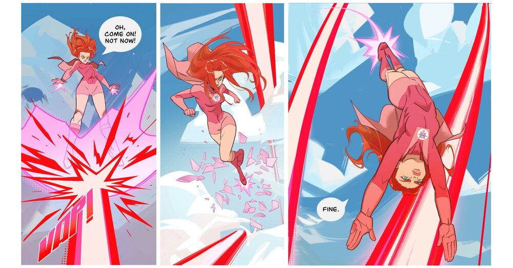 Im Gameplay-Trailer zu Invincible Presents: Atom Eve trifft Visual Novel auf rundenbasierte Kämpfe