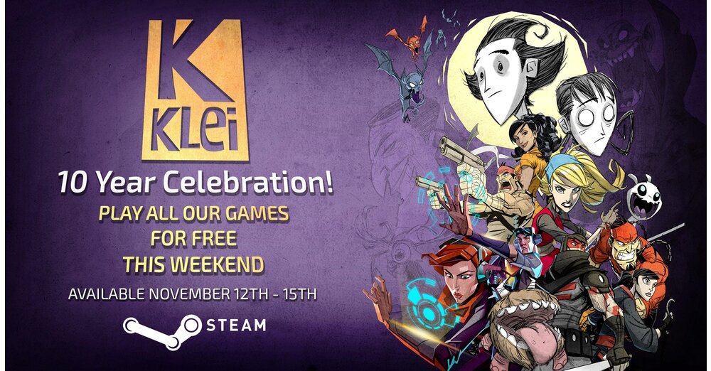 Klei Entertainment - Alle Spiele am Wochenende kostenfrei spielbar