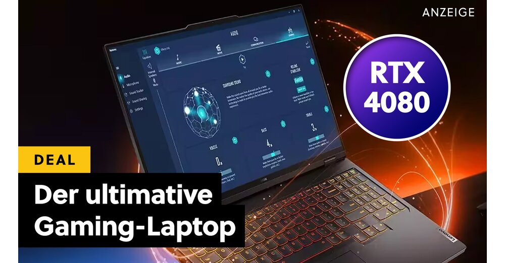 Gaming-Laptop im Angebot: Die RTX 4080 liefert Leistung zum Dahinschmelzen