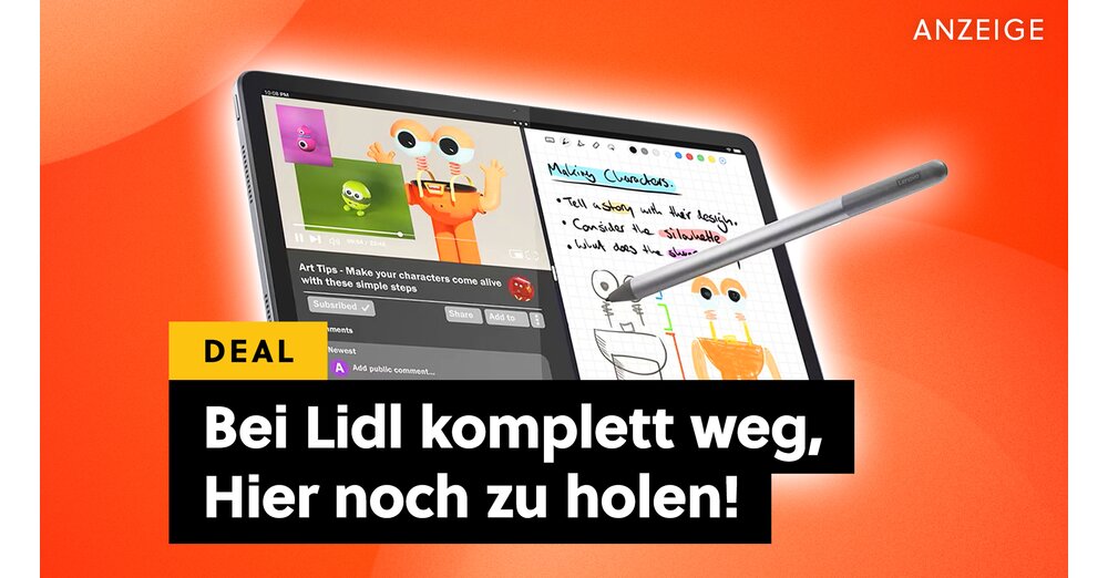 Bei Lidl ist dieses Lenovo-Tablet komplett vergriffen - bei Amazon gibt ...