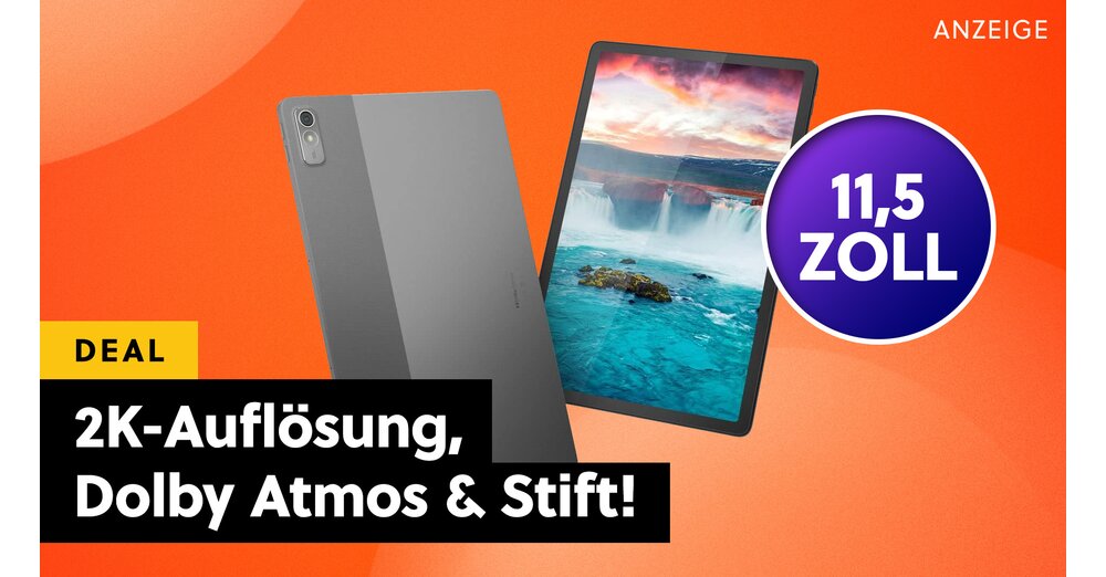2K-Auflösung, Dolby Atmos & Stift inklusive: Dieses Tablet-Angebot bei ...