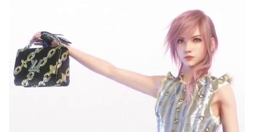 Final Fantasy 13 - Lightning modelt für Louis Vuitton