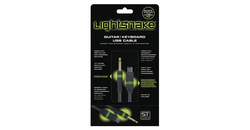 Lightsnake - USB-Kabel inklusive Soundkarte