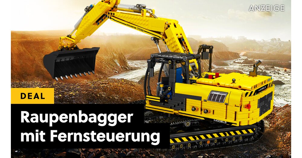 Endlich bekommt der legendäre LEGO Technic Raupenbagger einen würdigen ...