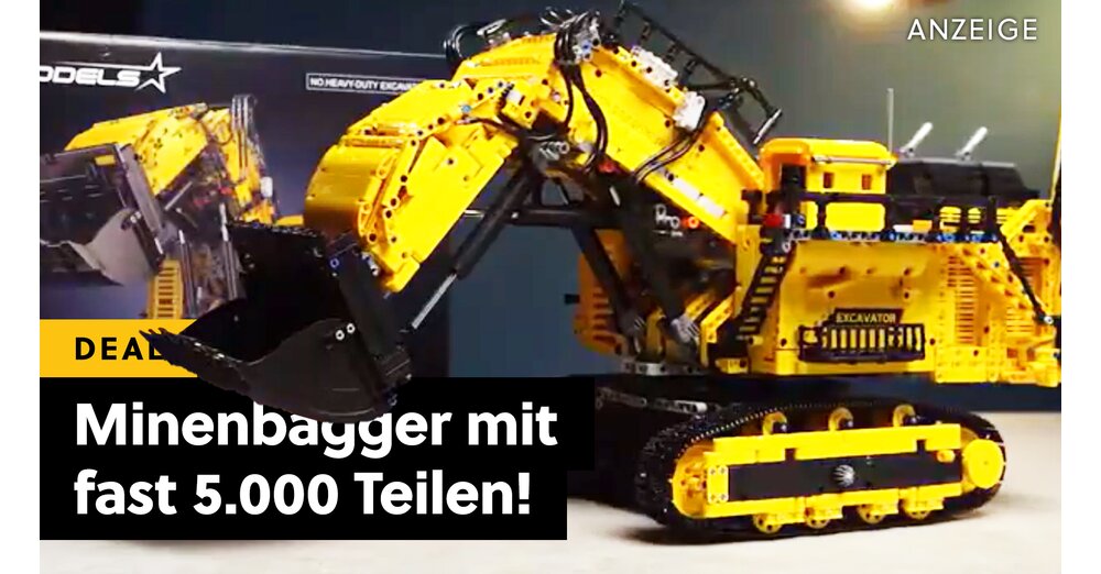 Der größte Raupenbagger auf Amazon hat mehr Teile als der LEGO Liebherr ...