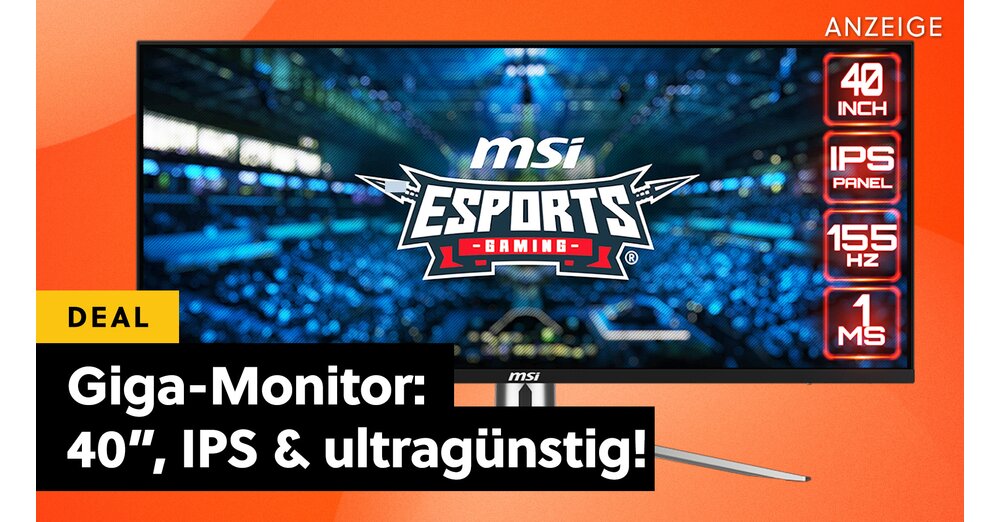 Mega-Monitor im Angebot: 40 Zoll Ultrawide-Monster von MSI zum Hammerpreis!