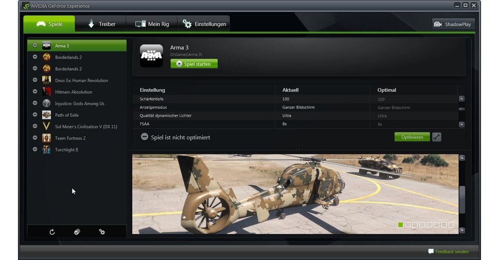 Nvidia Geforce Experience - Screenshots