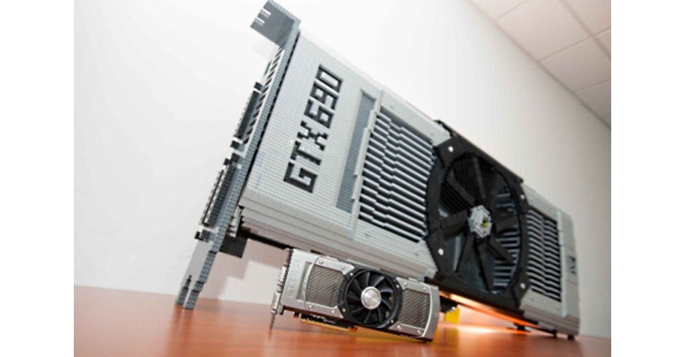 Nvidia Geforce GTX 690 - Fan baut fast 2 Meter großes Modell aus Lego