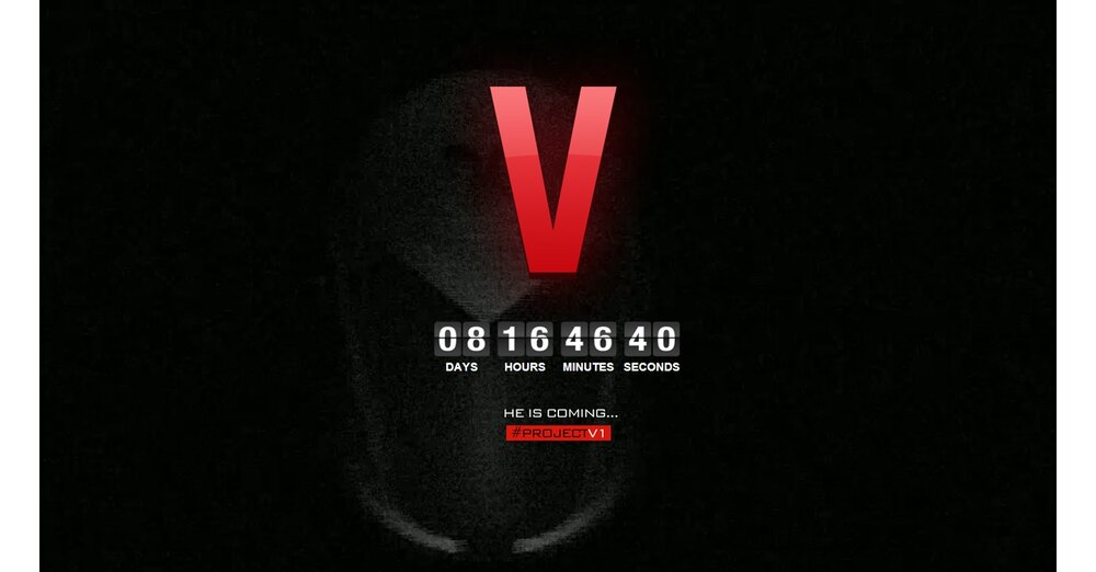 Project V1 - Teaser-Website deutet auf Neuankündigung hin