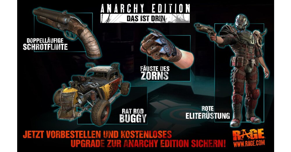 Rage - Anarchy Edition auch für Vorbesteller in Deutschland (Update)