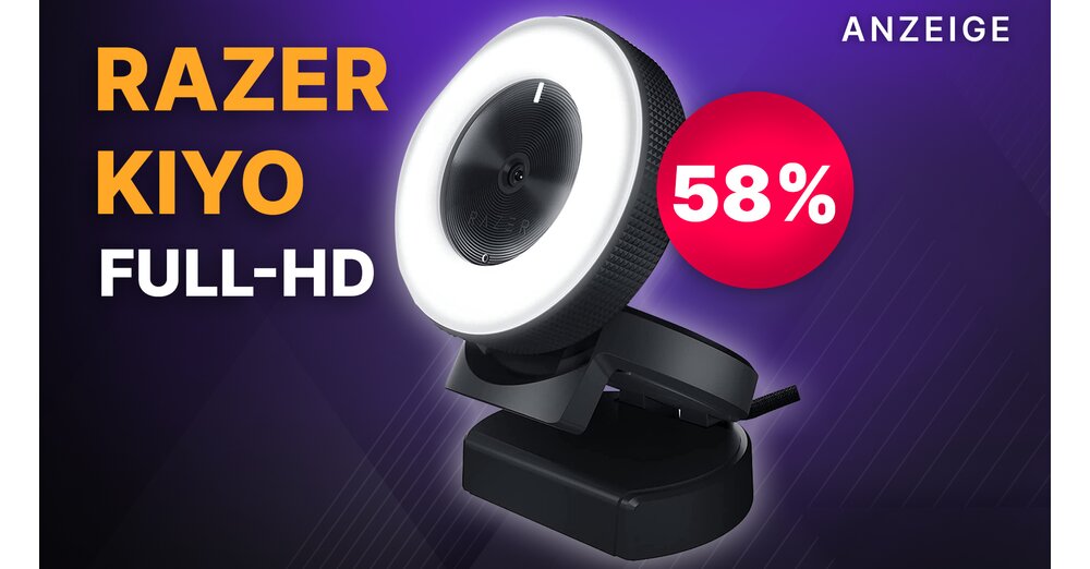 Amazon Frühlingsangebote: Razer Kiyo 58% reduziert - beste Full-HD USB Webcam fürs Home Office