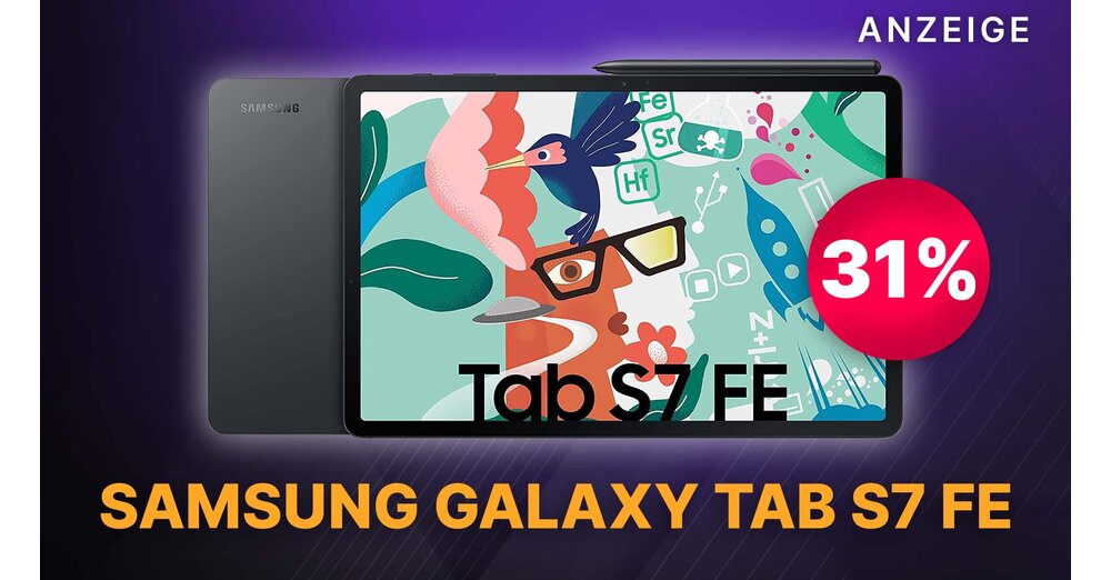 Das Samsung Galaxy Tab S7 FE 200€ günstiger zum Tiefstpreis bei Amazon