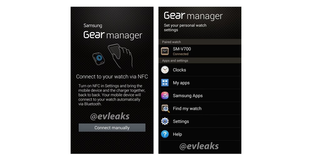 Samsung Gear Manager - Screenshots der Smartwatch-App aufgetaucht