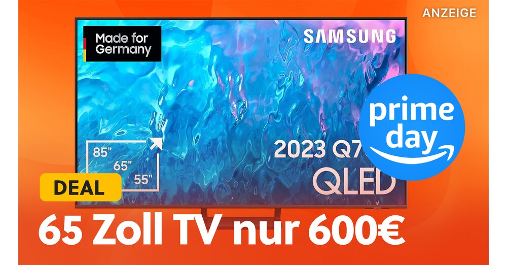 65 Zoll Samsung QLED-4K-TV mit 120 Hz und HDMI 2.1 für 600€ – ja, wirklich!