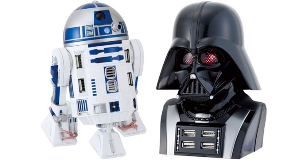 Kurioses - R2-D2 und Darth Vader als USB-Hubs