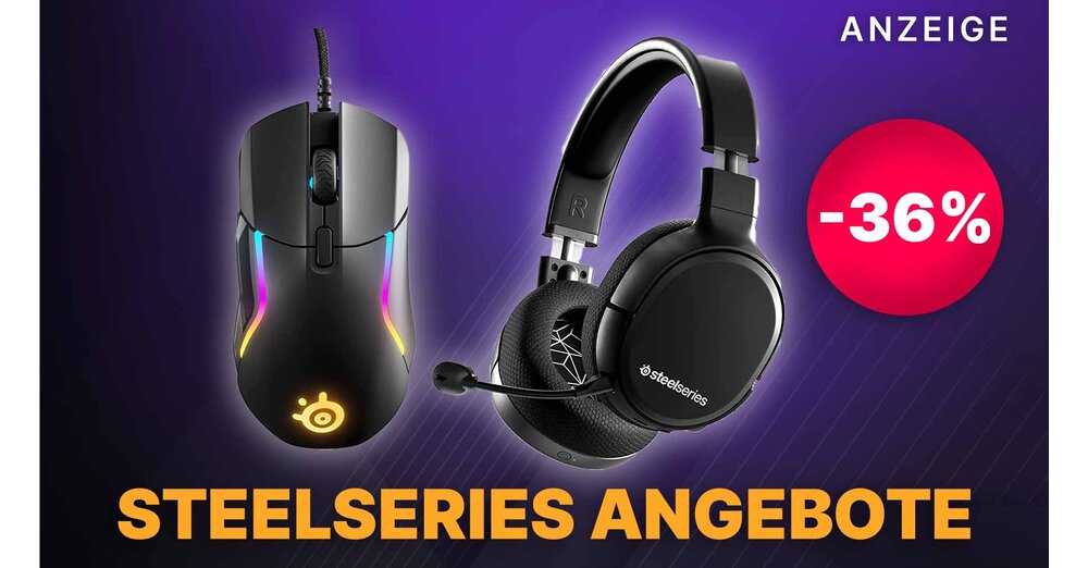 Headsets, Mäuse, Tastaturen: SteelSeries Gaming Equipment im Amazon Angebot