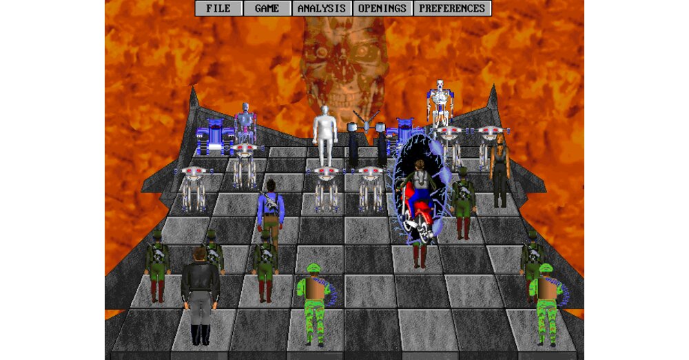 Terminator 2: Chess Wars - Screenshot zur Schachspiel-Gurke