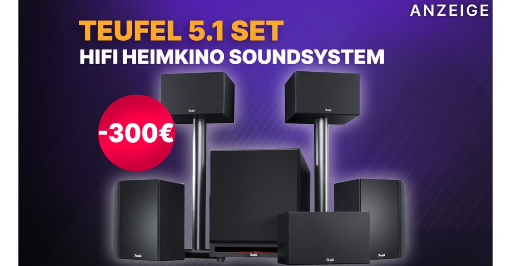 Teufel 5.1 Soundsystem mit 300€ Rabatt: Eines der besten Teufel HiFi ...