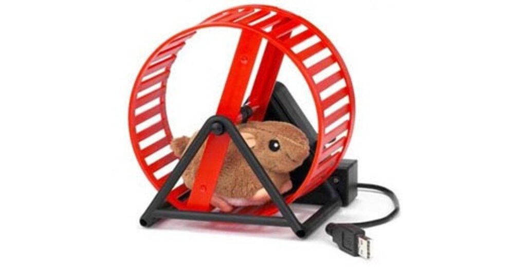 Kurioses - Hamster-Rad für den USB-Port