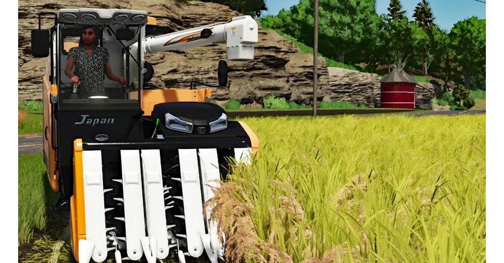 Reis ernten im LS25: Wir saugen die neue Feldfrucht im Landwirtschafts ...