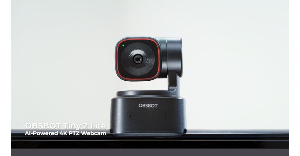 OBSBOT Tiny 2 Lite 4K-Webcam mit PTZ