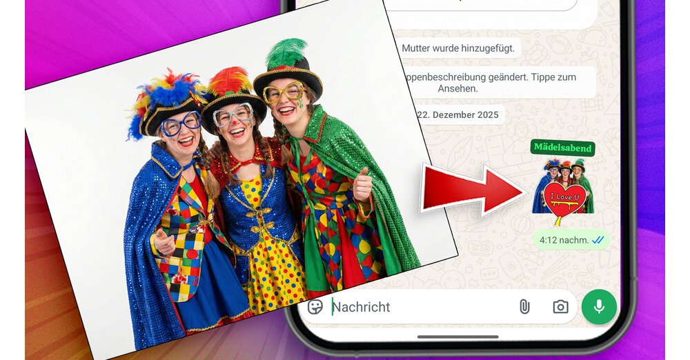 WhatsApp: So erstellt ihr einen persönlichen Sticker in unter einer Minute