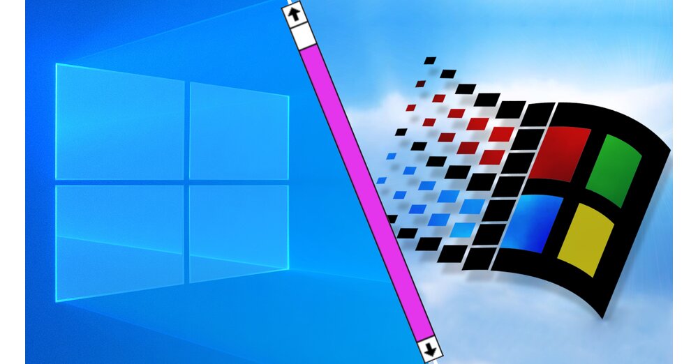Ein einziges Bild scrollt durch fast 40 Jahre Windows-Geschichte: Ohne dieses Element im Wandel ...