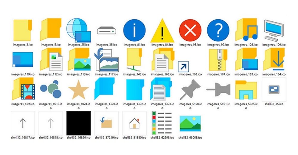 Windows 10 - Neue Symbole und flache Icons