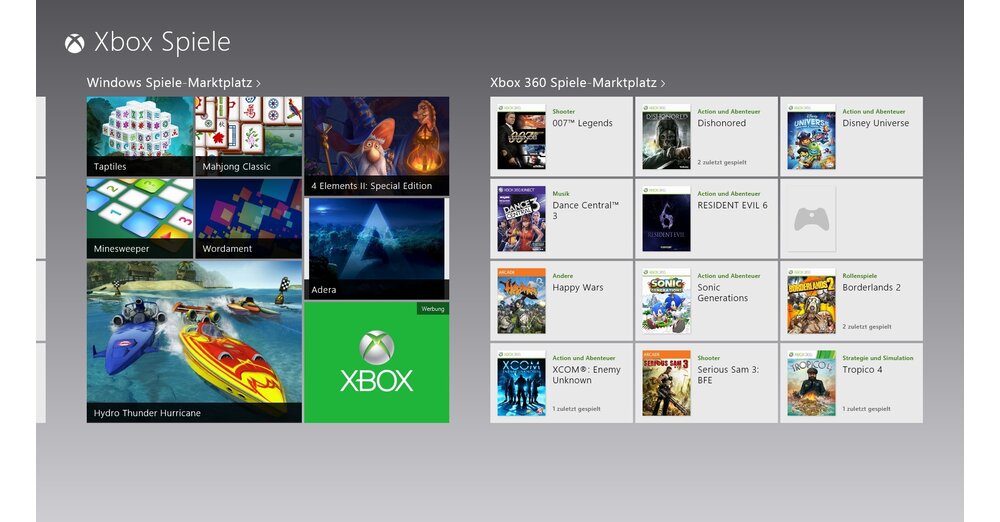 Microsoft Windows 8 - Neue Funktionen für Spieler und andere Profis