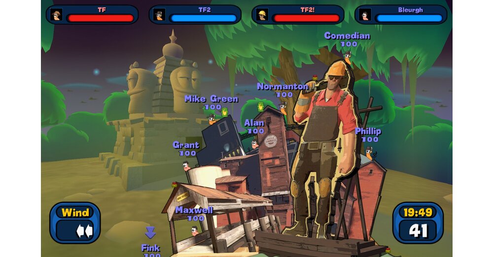 Worms Reloaded - Kostenloses DLC im Team Fortress-Stil