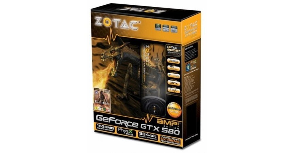 Zotac Geforce GTX 580 AMP! - Übertaktet und mit Spiele-Bundle