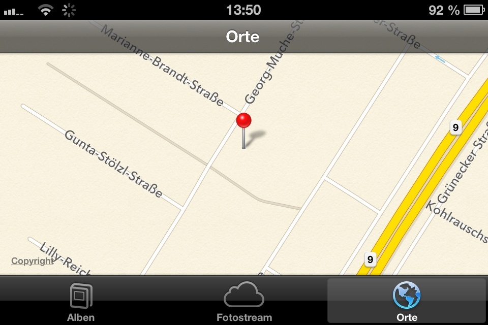 Karten-App von iOS 6 - Screenshots