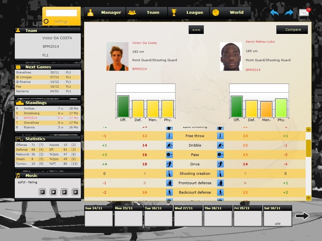 Basketball Pro Management 2014 - Screenshots